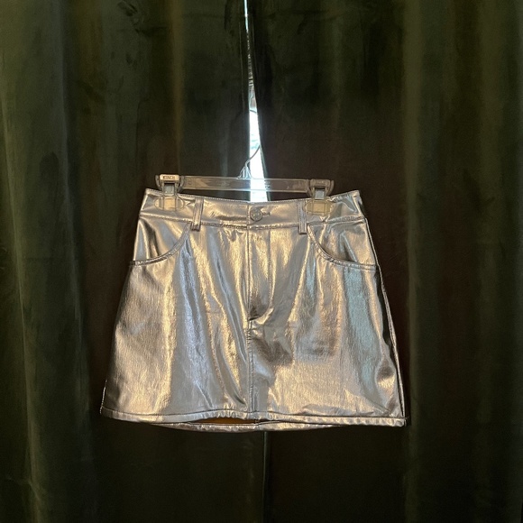 Edikted | Skirts | Edikted Silver Metallic Mini Skirt | Poshmark